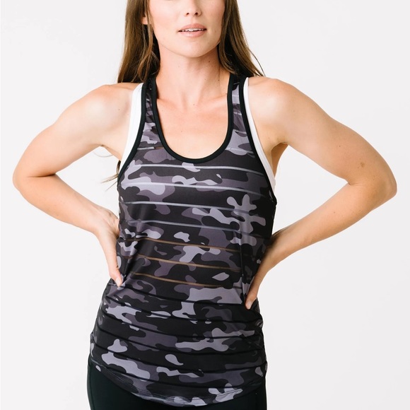 ZYIA | Tops | Zyia Black Camo Havana Tank | Poshmark